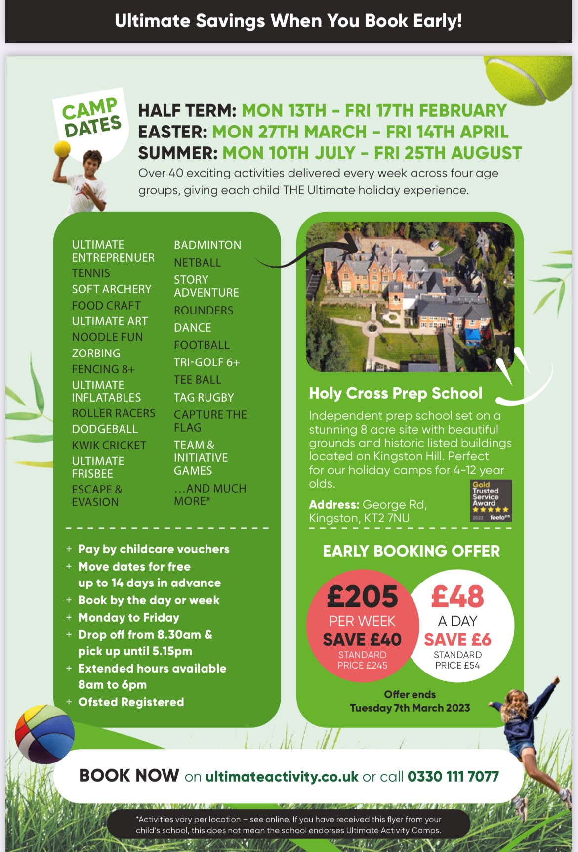 Ultimate Activity Camp | Private School Surrey | Holy Cross Prep School